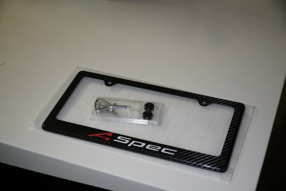 Acura A-Spec 100% Carbon Fiber License Plate Frame for TL or TLX ...