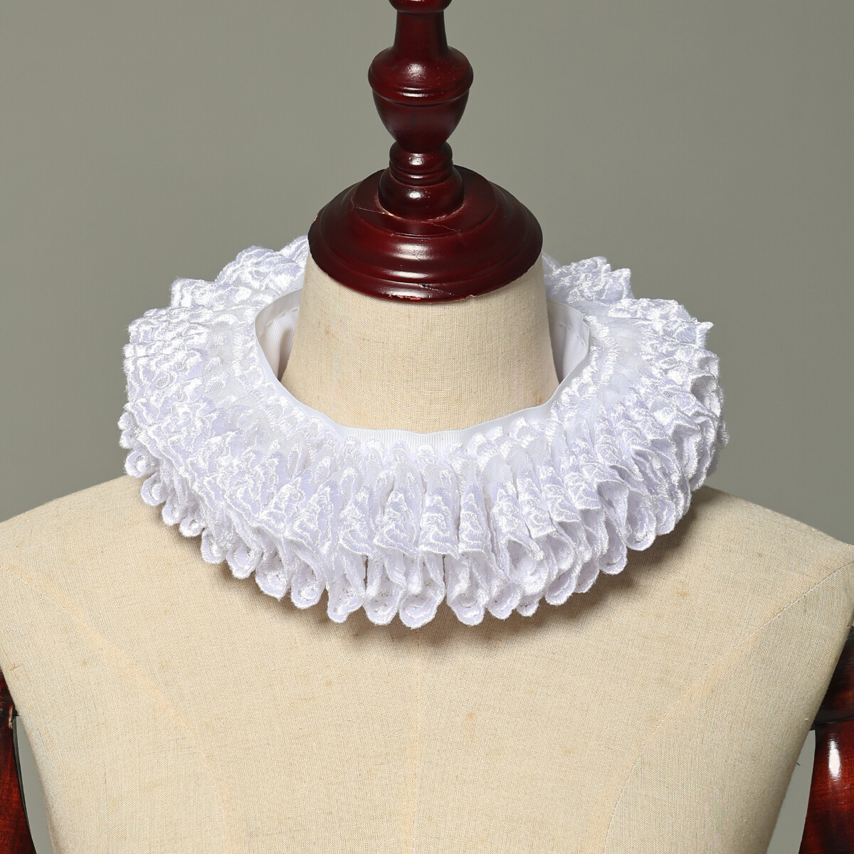 Elizabethan Victorian Ruff Collar Detachable Collar Lace Renaissance ...