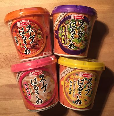 Acecook, Instant Harusame Soup, 4 kinds, Low Carorie | eBay