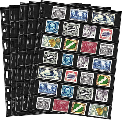 20 Sheets Stamp Pages Collector Stamp Collecting Album Binder Standard ...