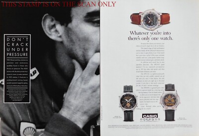 CASIO 'Oceanus Collection' of Wrist Watches ADVERT : 1990 Print Ad 707/ ...