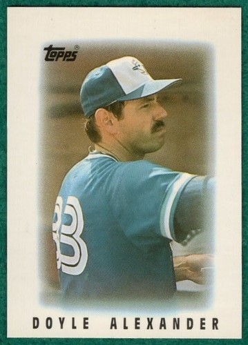 Doyle Alexander - 1986 Topps Mini Leaders #34 - Toronto Blue Jays ...