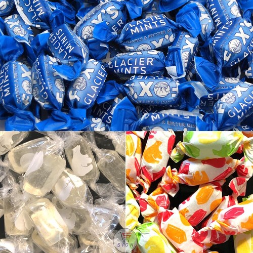 Fox Glacier Fruit Mint Boiled Sweets–Wrapped Retro Candy,Gummy Mix ...