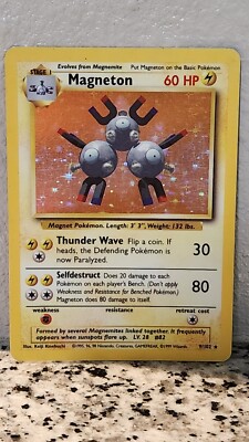 Magneton 9/102 Holo Rare Pokémon TCG Base Set WoTC-LP | eBay