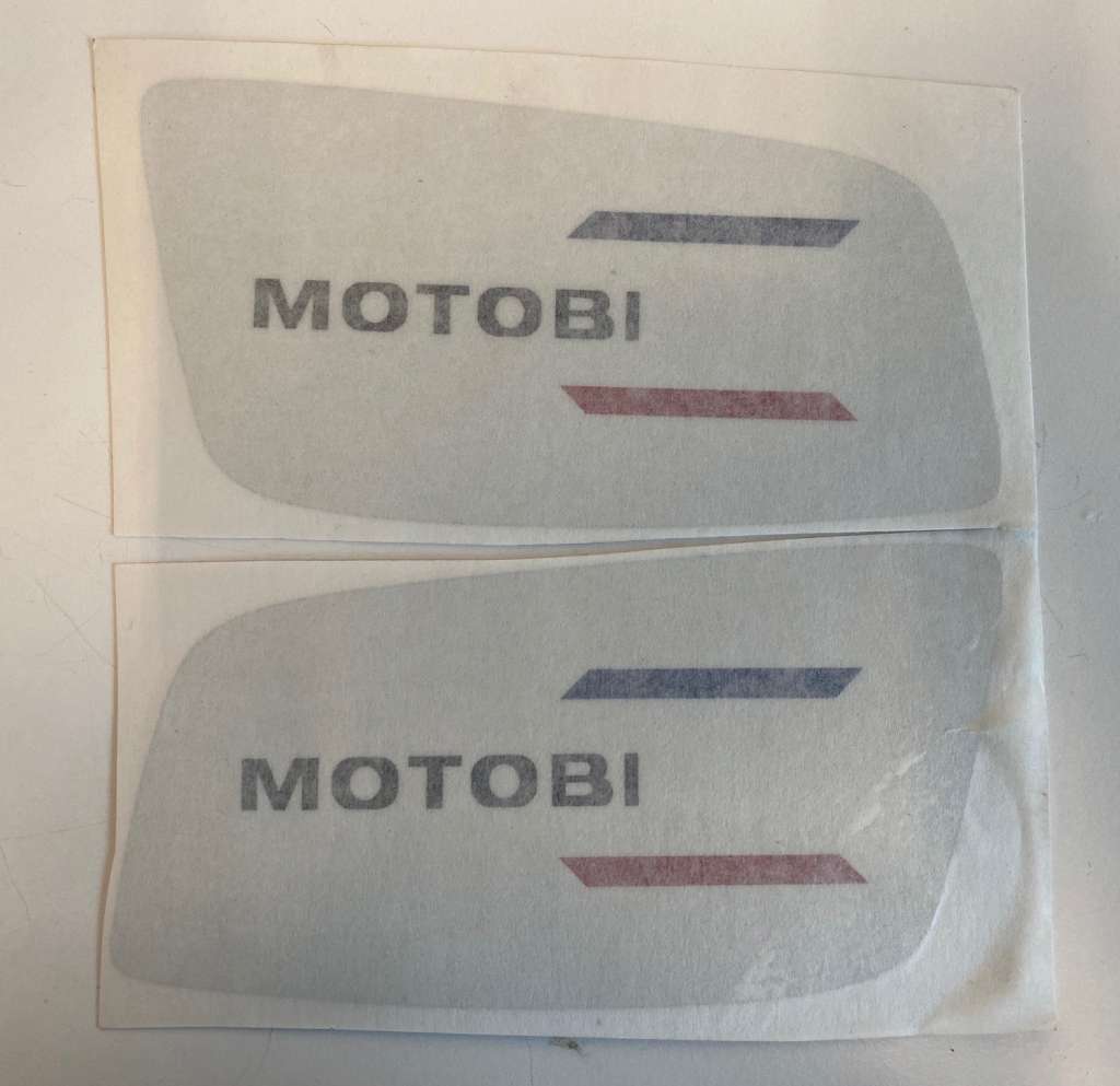 Paire Adhésifs Logos Flanc Motobi AD660082 | eBay