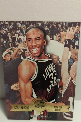Kobe Bryant 1996-97 Press Pass Draft Pick #13 RC Gold | eBay