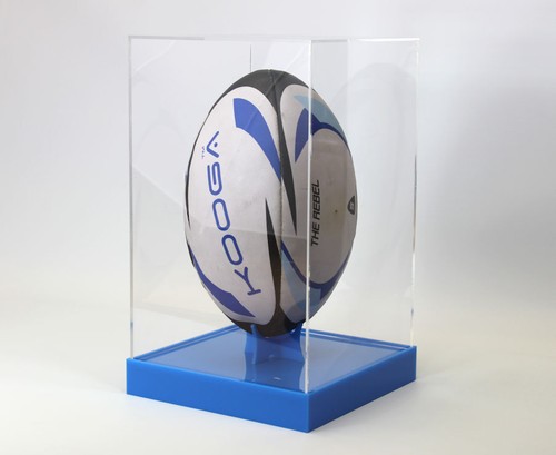 Rugby League Ball Display Case Signed Rugby Ball Stand Horizontal ...