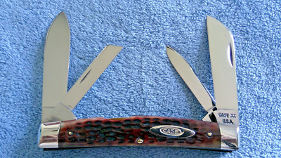 Case 1965-1969 Unused 6488 Spectacular Red Bone Big Congress Knife | eBay