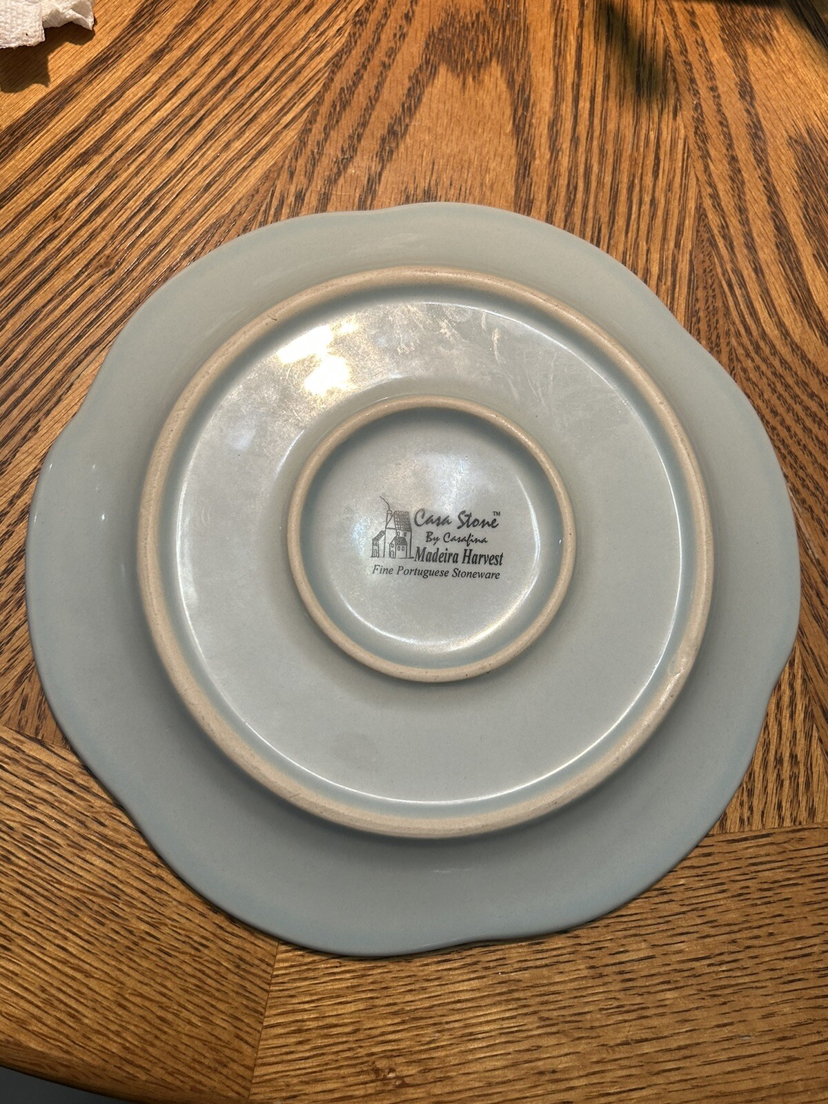 Casafina Madeira Harvest Robin Egg Blue Salad Plate | eBay