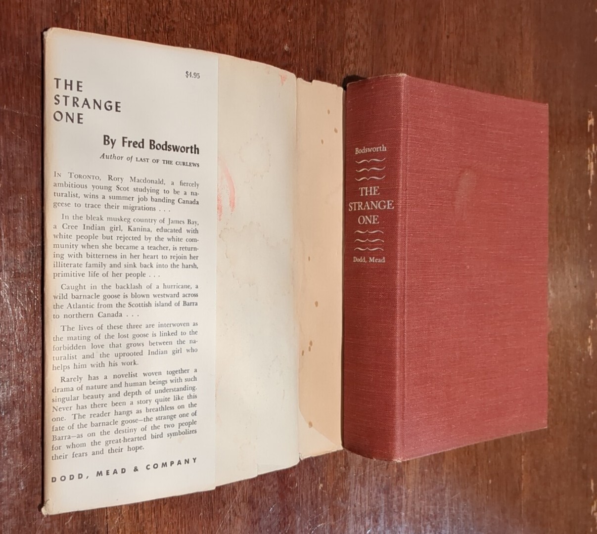 The Strange One By Fred Bodsworth 1959 Hardcover Book Toronto ...