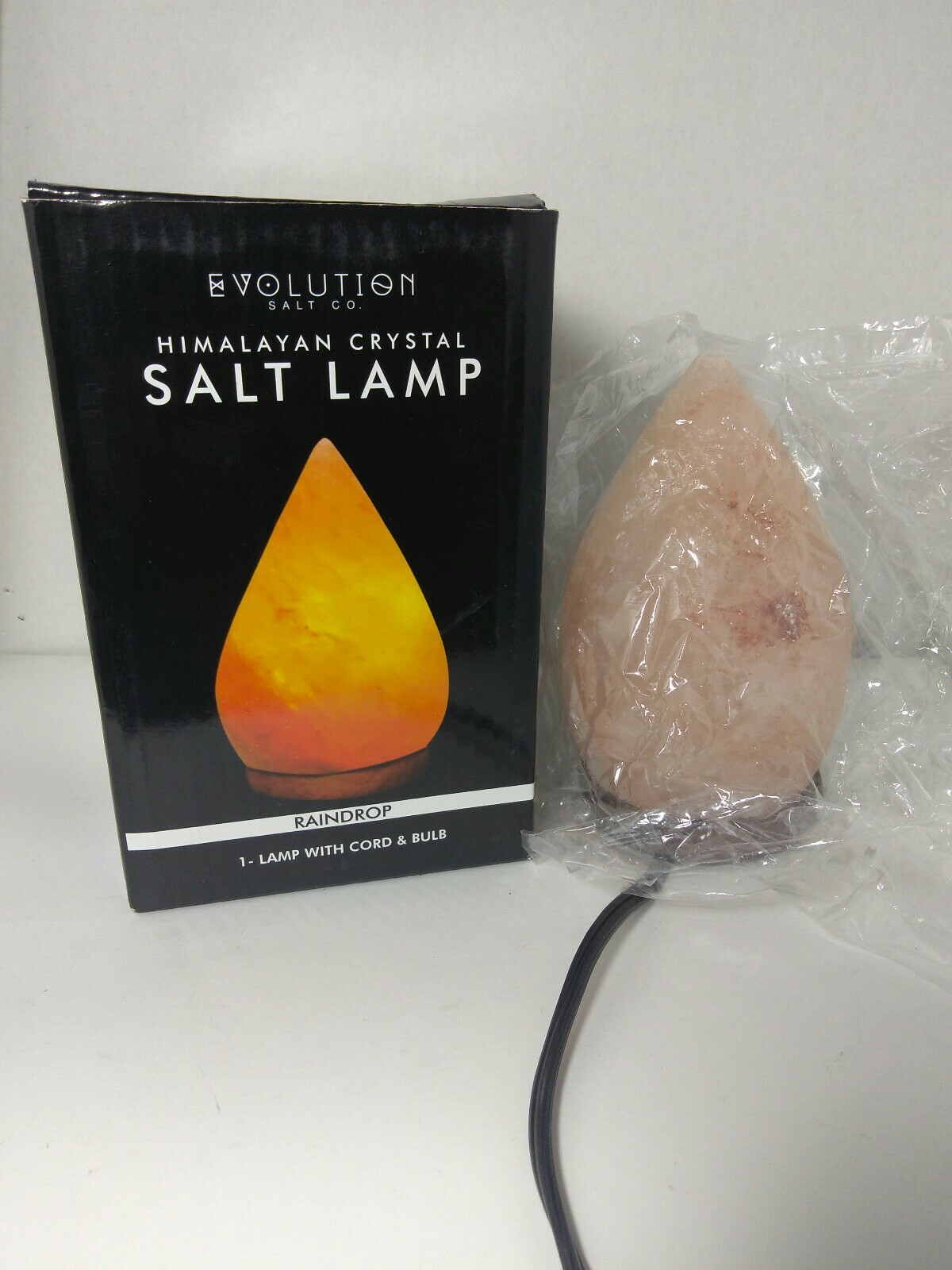 Evolution Salt Himalayan Crystal Salt Raindrop Lamp, 1 Lamp with Cord ...