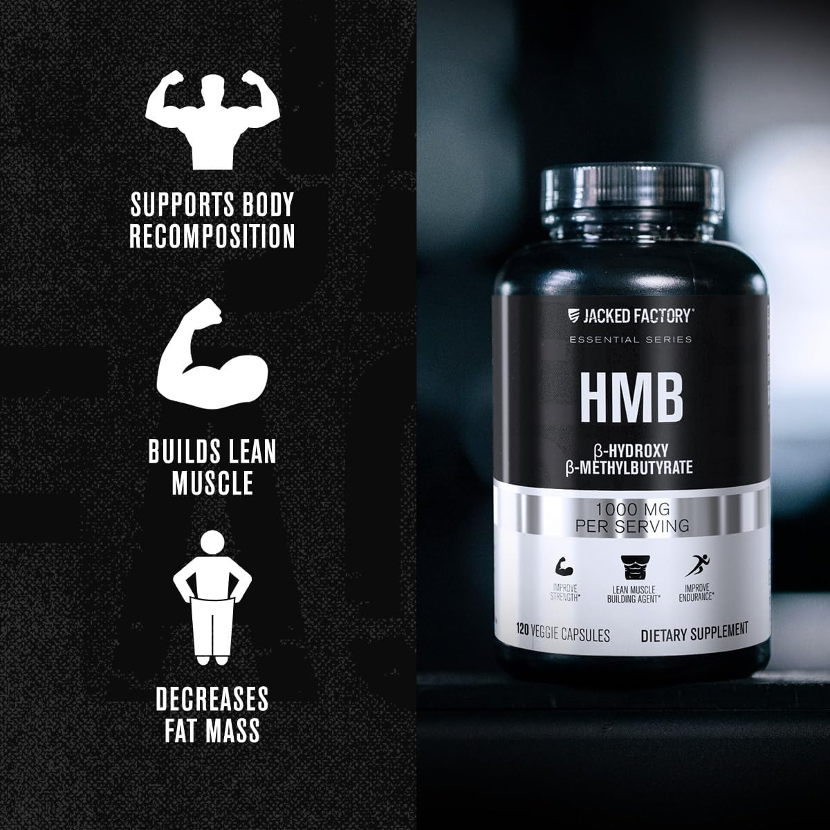 Essentials HMB Capsules - HMB Supplements for Lean Muscle Growth ...