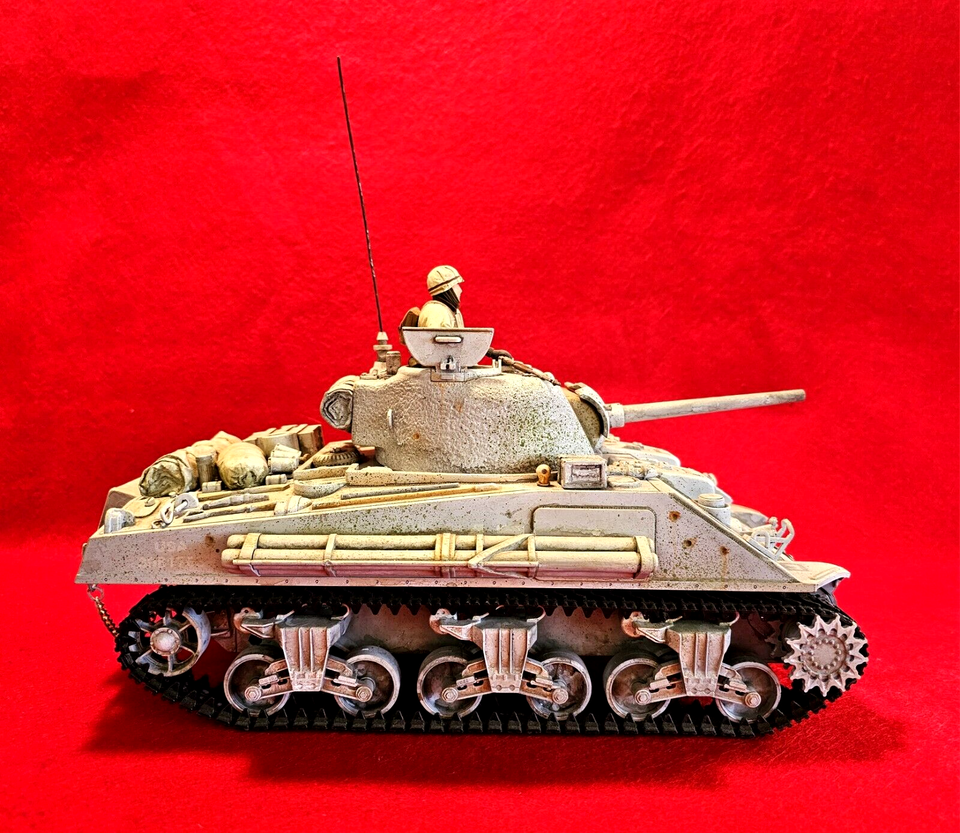 Customized 21st Century Toys 1:18 WWII Sherman Tank W/ Commander | eBay