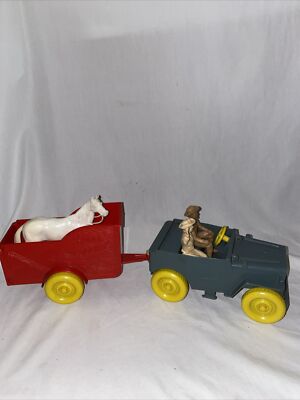 Vintage Ideal Roy Rogers Nellybelle Jeep Trigger Horse Trailer Dale ...