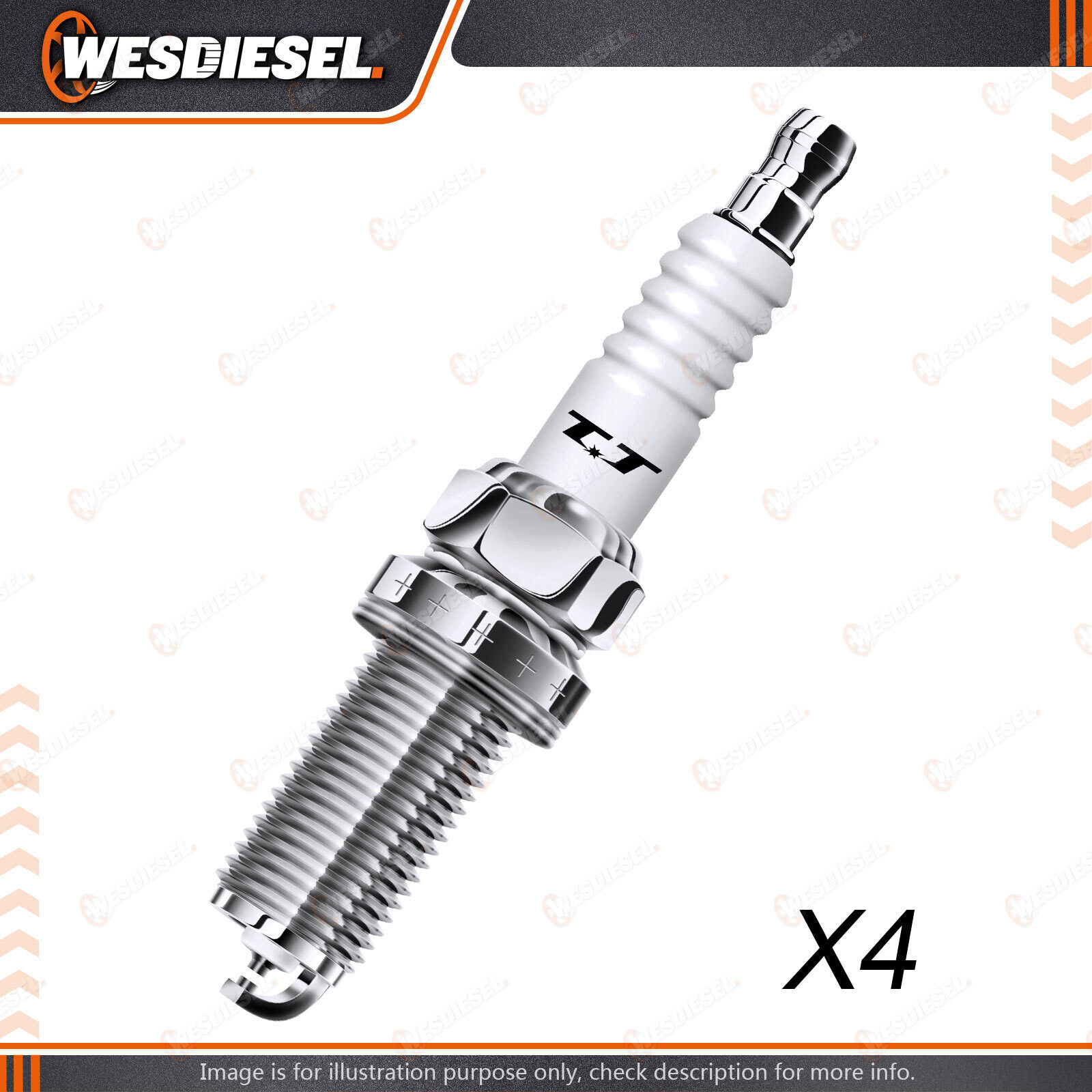 4 x Denso TT Spark Plugs for Daewoo Cielo Lacetti Lanos Leganza Nubira ...