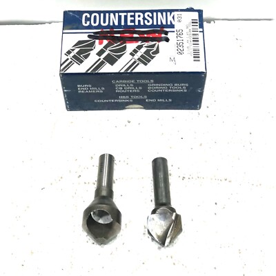 (2) Countersink 1 M.A. Ford 1-1/8" 90° 0 Flute & 1 Unknown Brand — See Photos | eBay