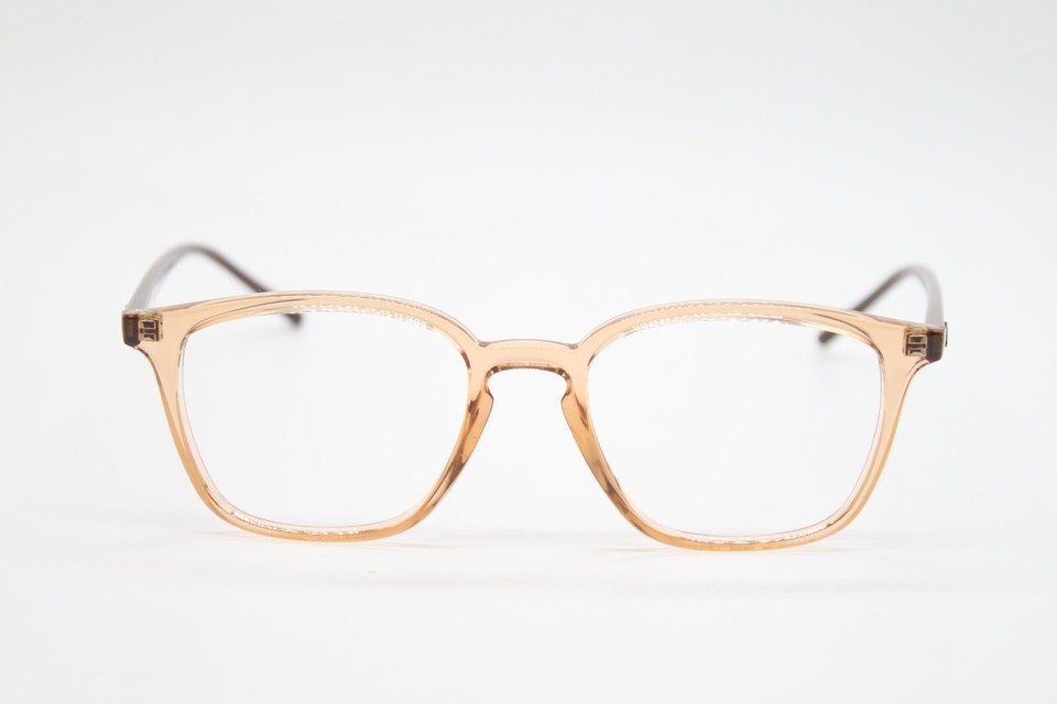 NEW RAY-BAN RB 7185 5940 TRANSPARENT BROWN AUTHENTIC EYEGLASSES 52-18 ...