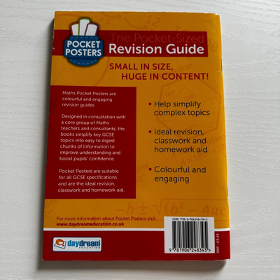 Gcse Maths Foundation Pocket Poster Revision Guide 91 Specification
