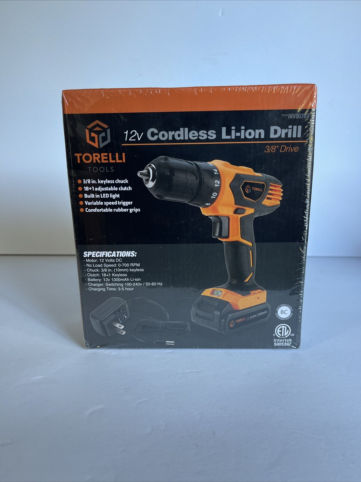 Torelli Tools Cordless Li-ion Drill 3/8" Keyless Chuck Interteck ...