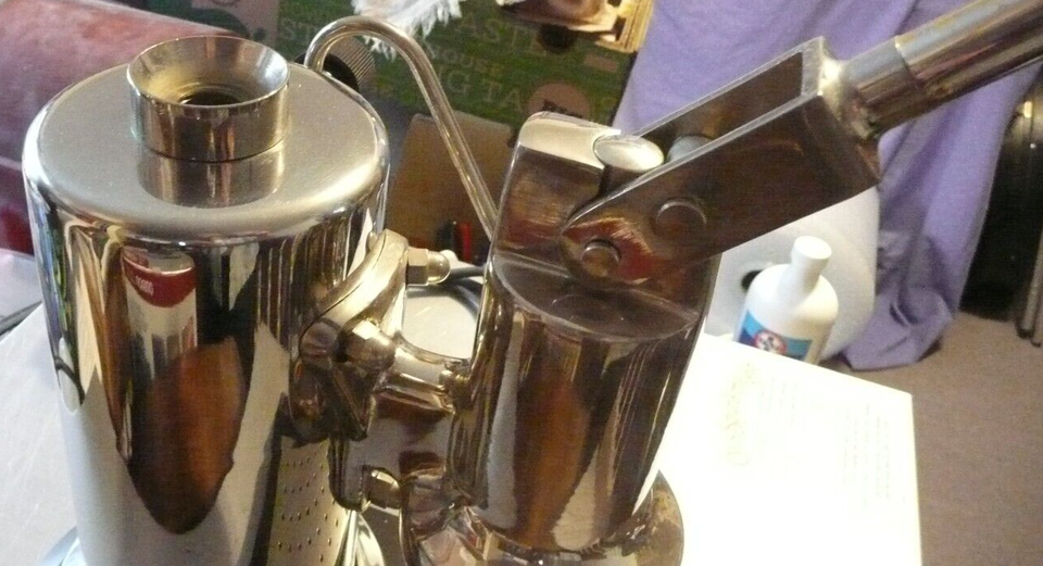 Vtg Cappuccino Amore Pull Lever Espresso Machine CE-14C Stainless Steel ...