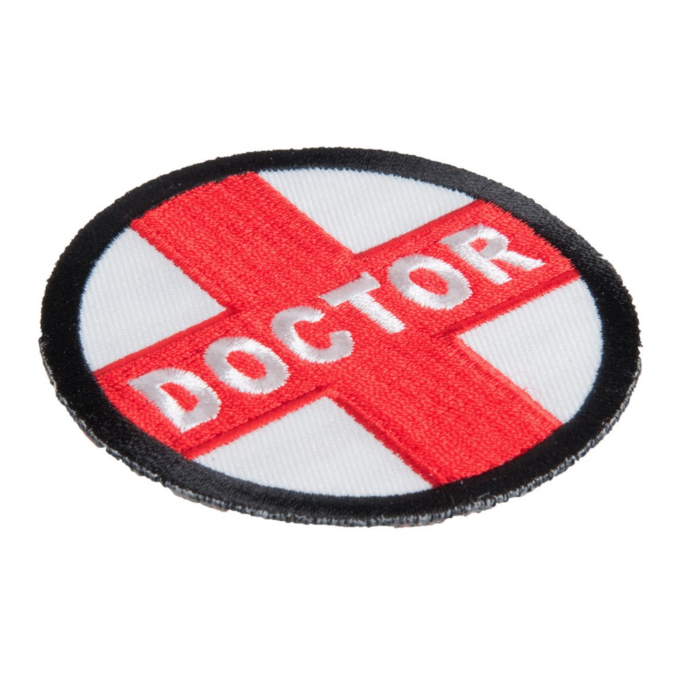 Doctor Red Cross Round Patch, Medical Profession Patches | eBay