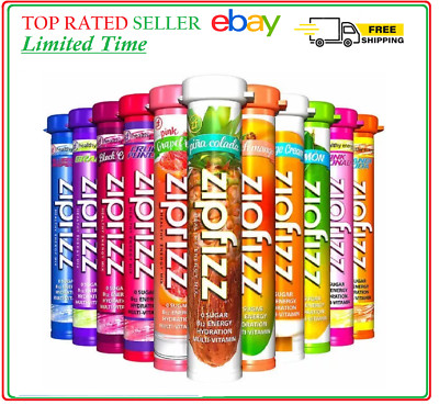 Zipfizz Multi-Vitamin Energy Hydration Drink Mix, 30 Tubes (PICK FLAVOR ...