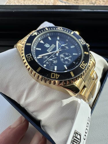 Invicta X Montres Prestige Men's Gold/Black Watch 42mm MPW-0092 New! | eBay