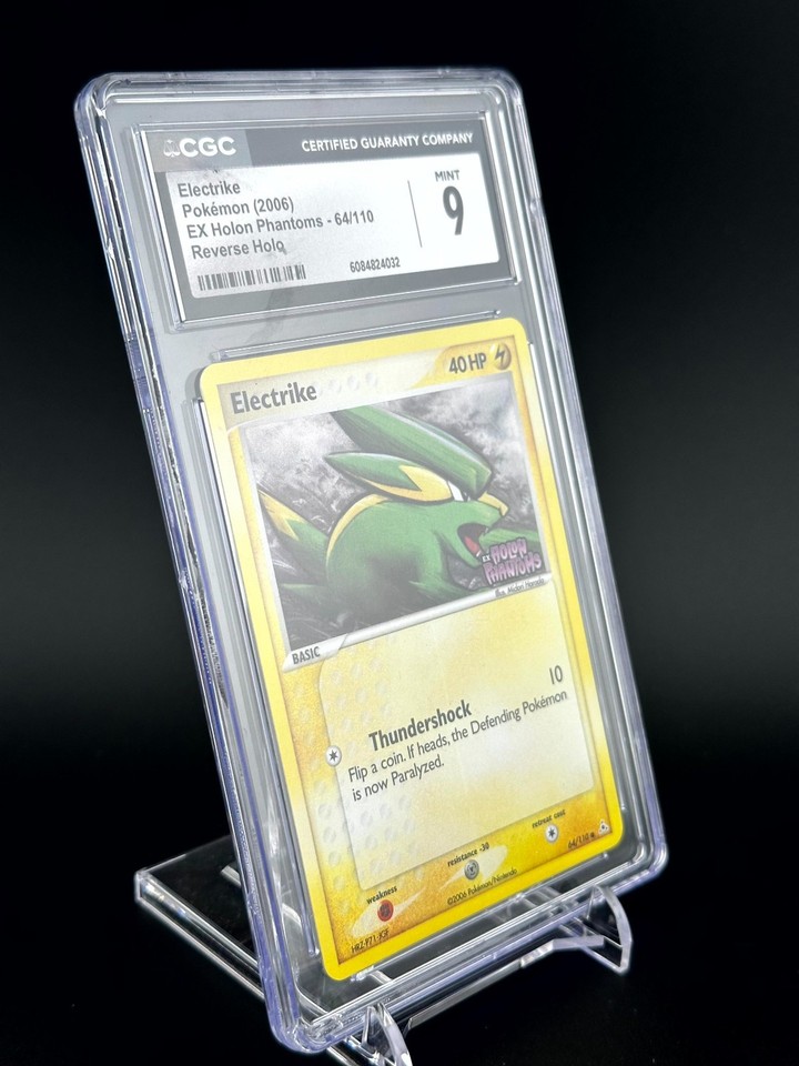 Electrike Reverse Holo - 64/110 - EX Holon Phantoms CGC 9 - Vintage ...