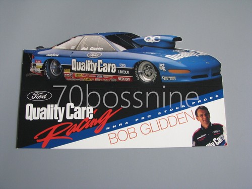 BOB GLIDDEN 1995 QUALITY CAR FORD PROBE PRO STOCK 6X11 NHRA DRAG RACING ...