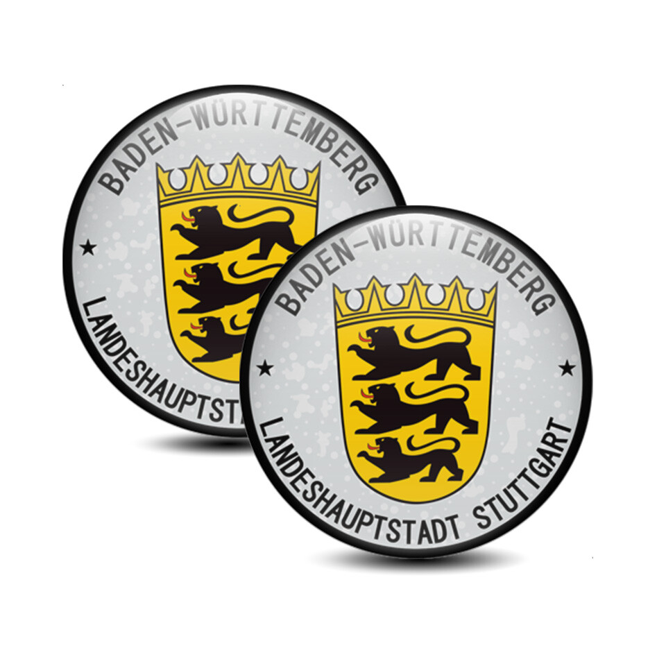 2x 3D Gel Stickers German License Plate Registration Seals Badge All ...