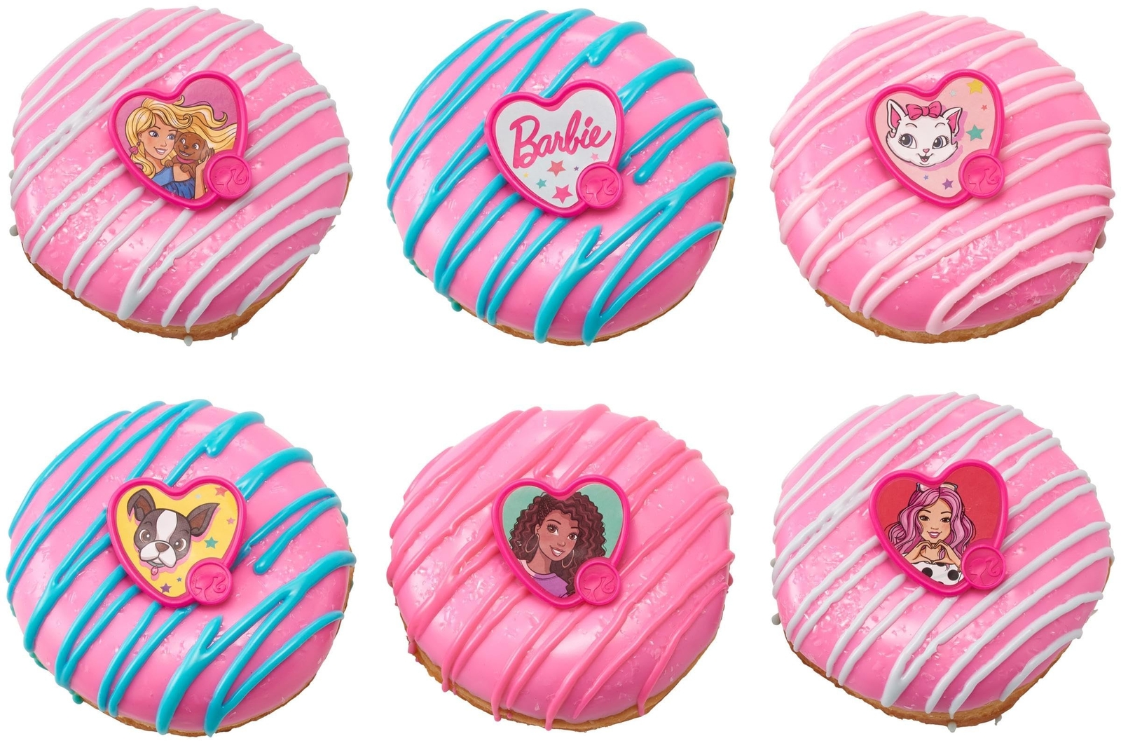 DecoPac Barbie Be The Future Rings, Pink Heart Shaped Cupcake ...
