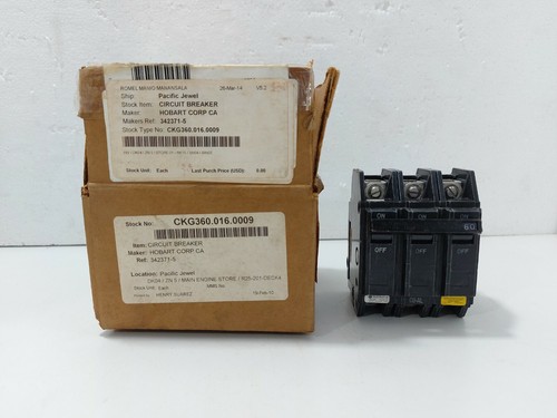 General Electric NP245825-D 3Pole Circuit Breaker 240VAC Hobart 342371 ...