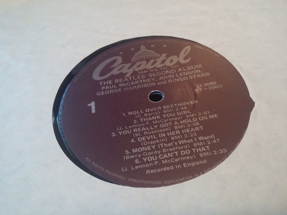 THE BEATLES LP SECOND ALBUM CAPITOL STEREO ST 2080 SHRINK WRAP RARE | eBay
