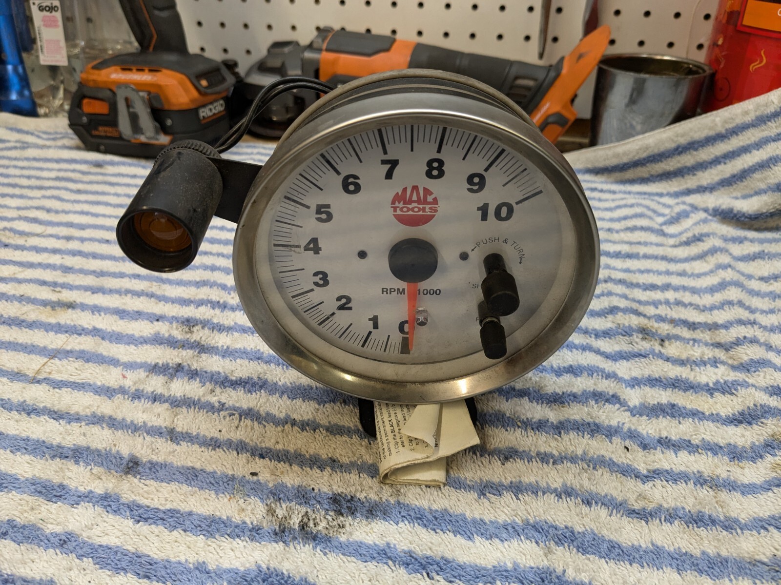 Rare Vintage Mac Tools 5” Performance Tachometer With Shift Light ...