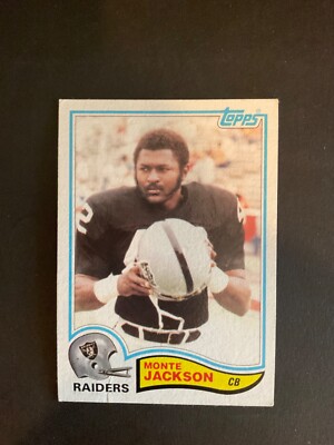 Monte Jackson 1982 Topps Football Card #191 - Oakland Raiders ...