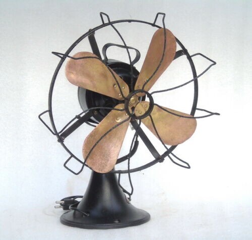 ANTIQUE VINTAGE HITACHI JAPAN BRASS BLADES TABLE FAN | eBay
