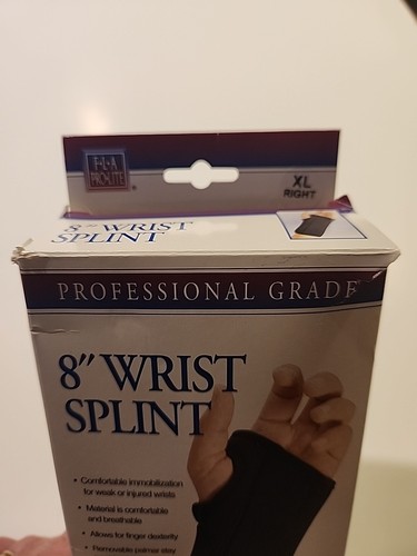 FLA Pro-Lite 8" Wrist Splint Black Right Hand Size XL New In Box | eBay