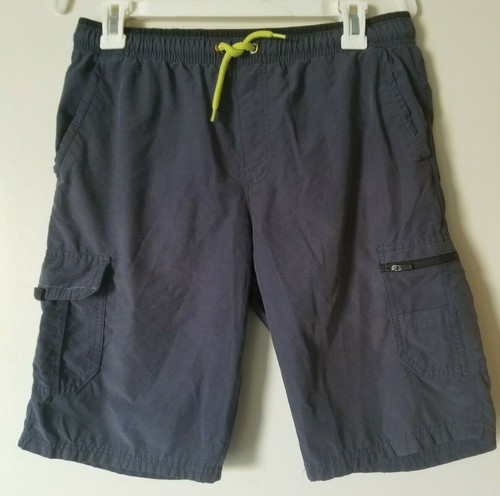 Bailey's Point Men's Basic Solid Dark Blue Draw String Swim Shorts Size ...