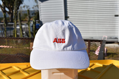 ABB Hat Baseball Ball Cap ADJUSTABLE Adult White Relaxed Fit ...