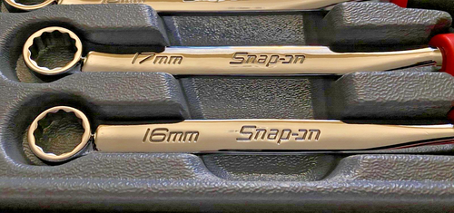 Snap-on Tools USA 7pc Metric 12pt Soft Grip Box End Wrench Set ...