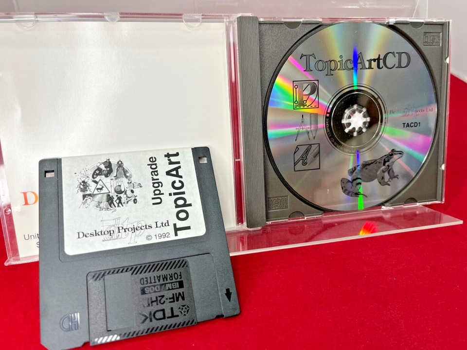 TopicArt CD-ROM & Upgrade Floppy Disc for Acorn RISC OS (by Desktop ...