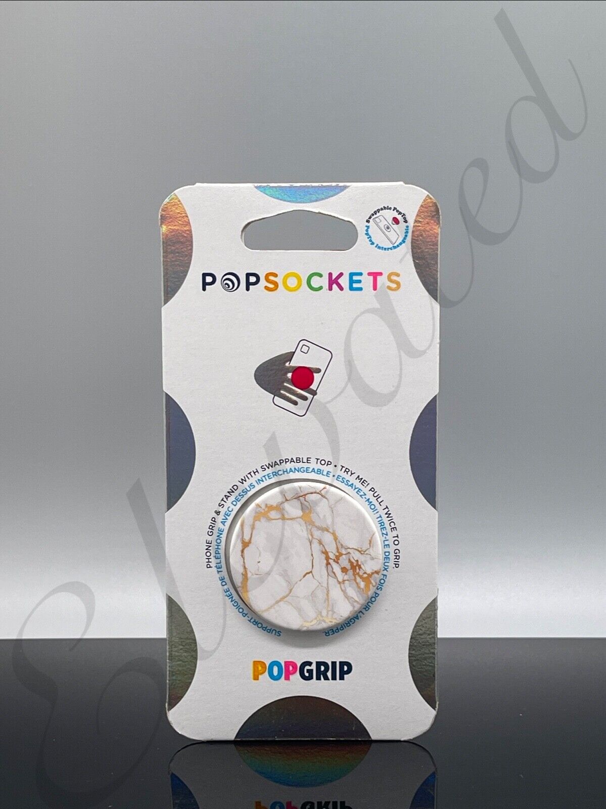 Authentic Popsockets " Gold Lutz Marble “ Back Of Phone PopGrip | eBay