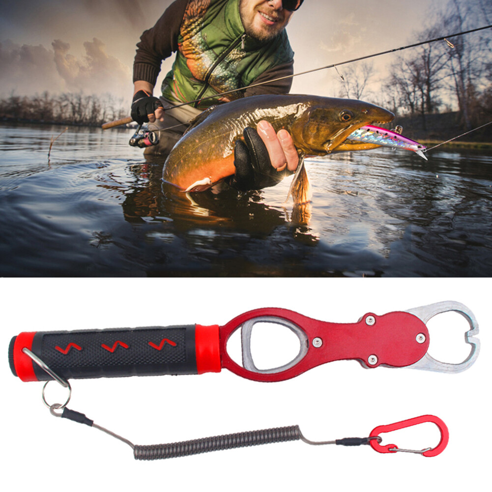 Fish Lip Gripper Fish Scales Fish Holder with Lanyard Non-Slip Handle ...