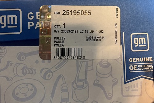 Genuine GM 25195055 Engine Water Pump Pulley ^ | eBay