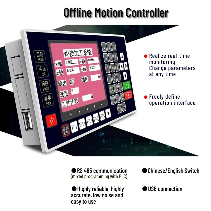 4-Axis CNC Motion Controller Offline Pendant Handwheel servo motor ...