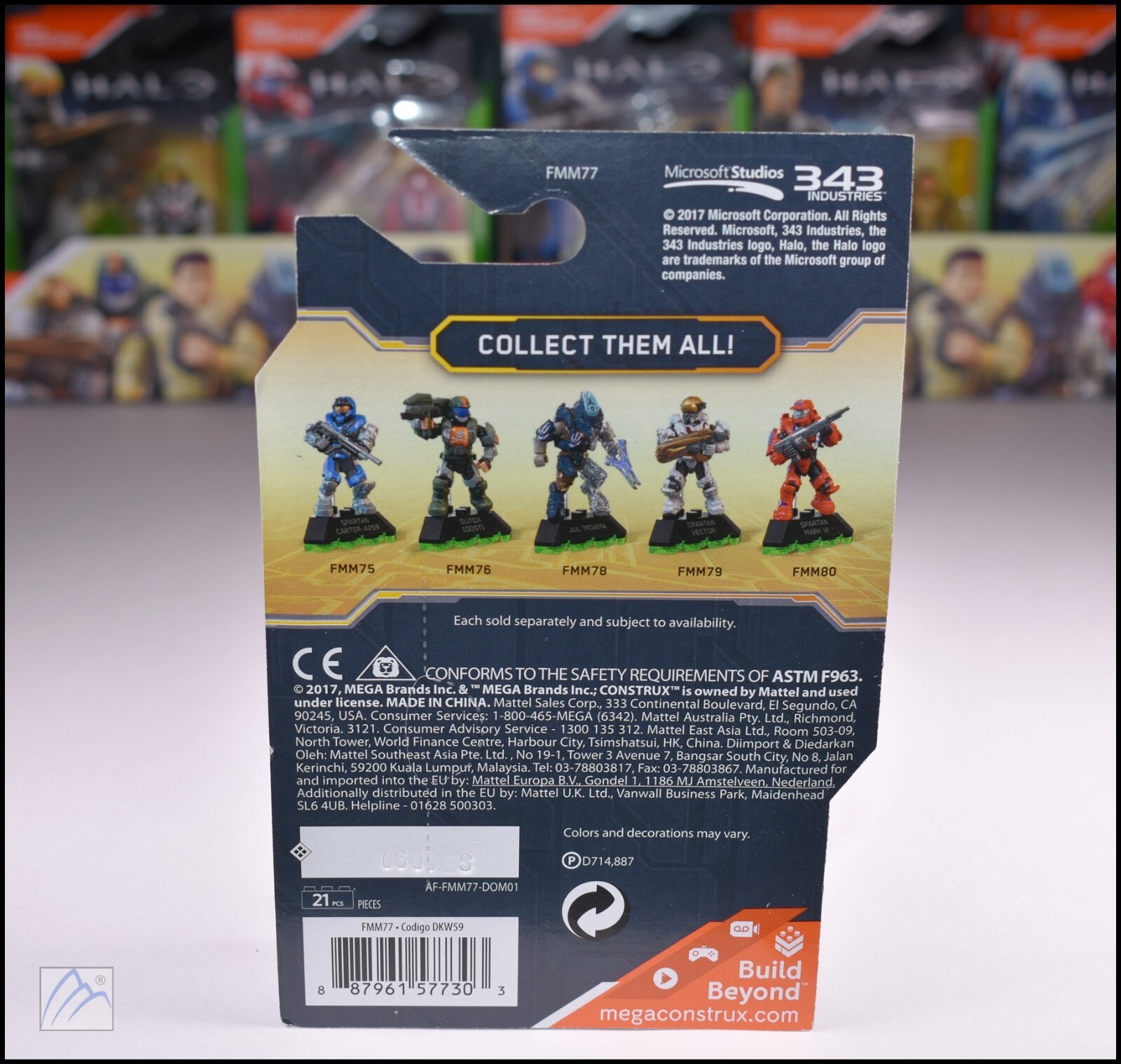 HALO HEROES SERIES 7 MEGA CONSTRUX MINI AI ROLAND & CAPTAIN LASKY ...