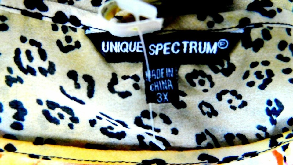 Unique Spectrum Women Plus Size 1x 2x 3x Coral Chiffon Floral Top ...