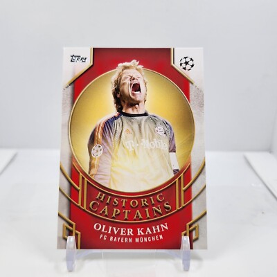 2024-25 Topps UEFA Flagship Oliver Kahn FC Bayern Historic Captains ...