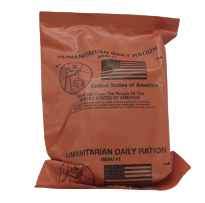1 - HUMANITARIAN DAILY RATION HDR - RANDOM MENU - GENUINE US MEAL READY ...