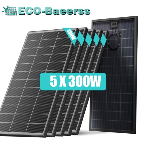 300W 600W 1200W 1800W Watt Solar Panel Mono 12V Charger RV Home Off ...